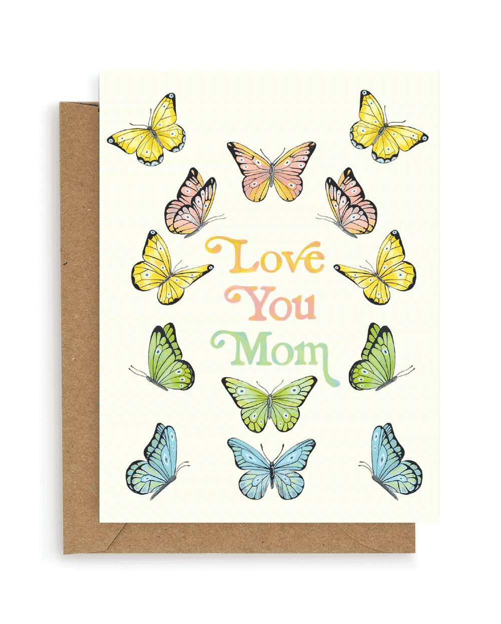 Butterflies Love You Mom Card – Adelfi