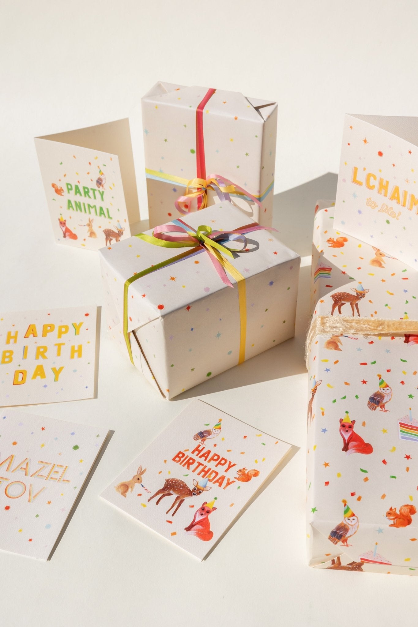 Confetti Fauna Birthday Card – Adelfi